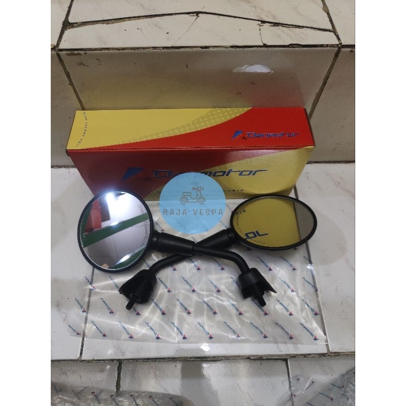Jual Spion Vespa Matic Primavera Iget Chrome Hitam Danmotor Back View ...