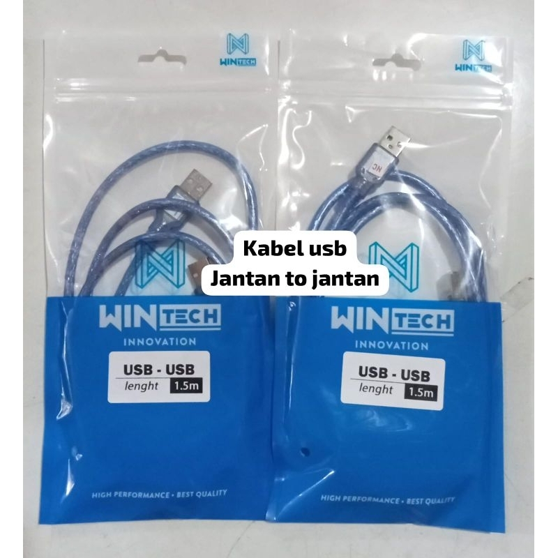Jual kabel USB jantan to USB jantan 1,5 meter # LW | Shopee Indonesia
