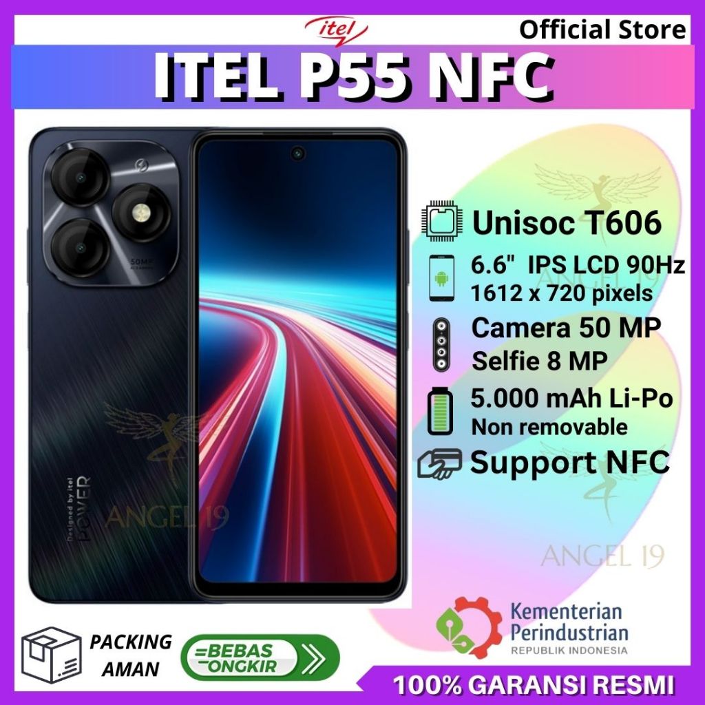 Jual HP ITEL P55 NFC 8/256 GB - ITEL P55 4G 8/128 GB GARANSI RESMI SUPPORT NFC | Shopee Indonesia