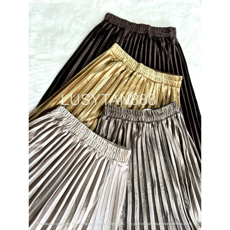 Jual Rok prisket bludru payung Panjang | Rok Velvet Import | Rok ...