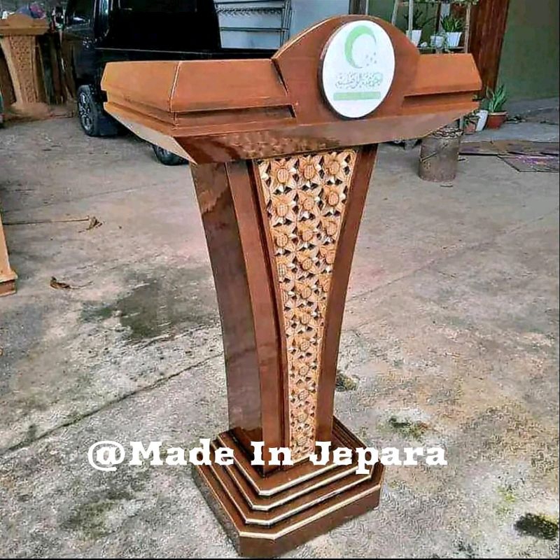 Jual Podium Kantor Kayu Jati Minimalis Modern Murah | Shopee Indonesia