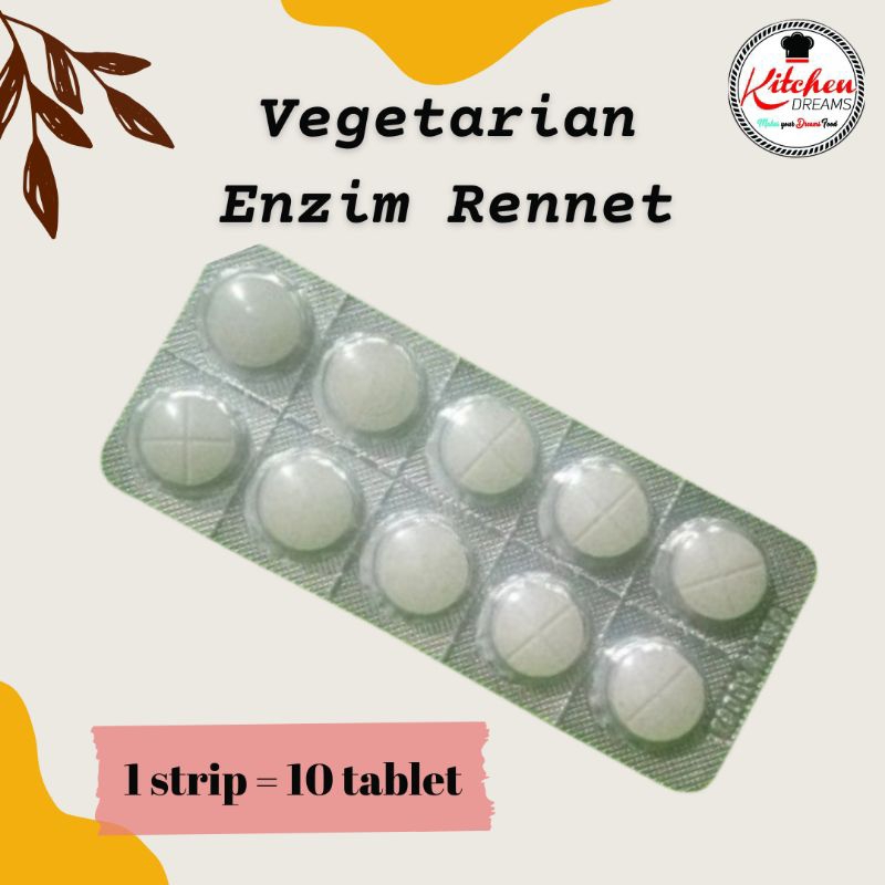 Jual Vegetarian Enzim Rennet 1 tablet | Shopee Indonesia