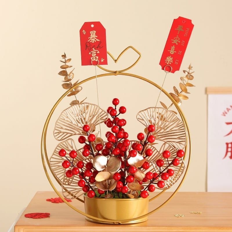 Jual Vas Bunga Imlek Pot Bunga Cherry Vas Dekorasi Chinese Money VAS ...