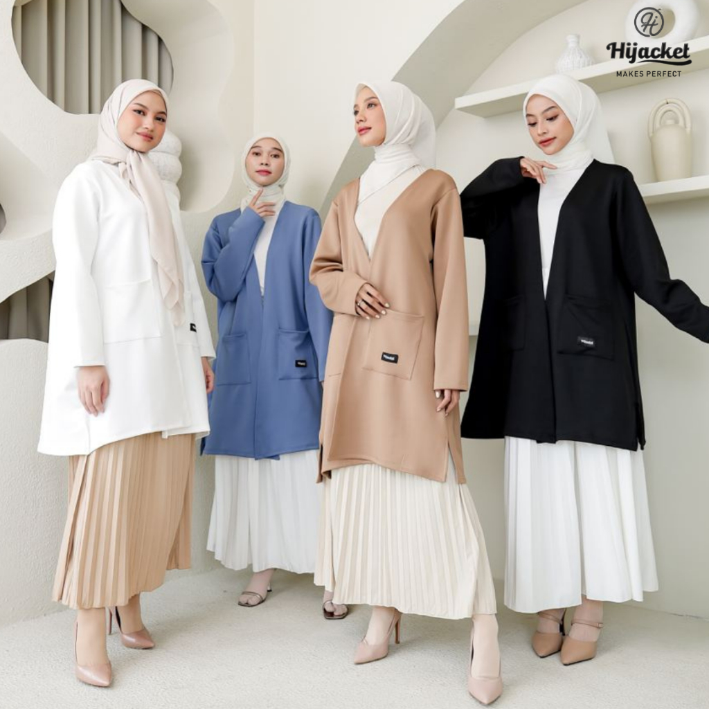 Jual Blazer Polos Wanita | Hijacket Dayana | Atasan Outer Scuba Premium ...