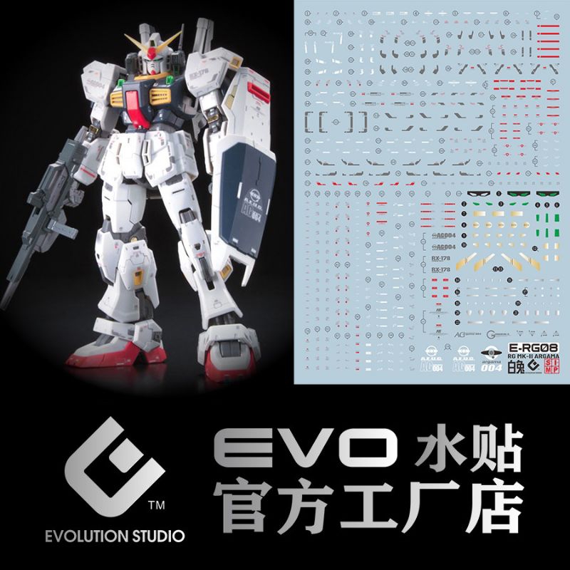 Jual RG GUNDAM MK-II AEUG WATER DECAL EVO SIMP STUDIO | Shopee Indonesia