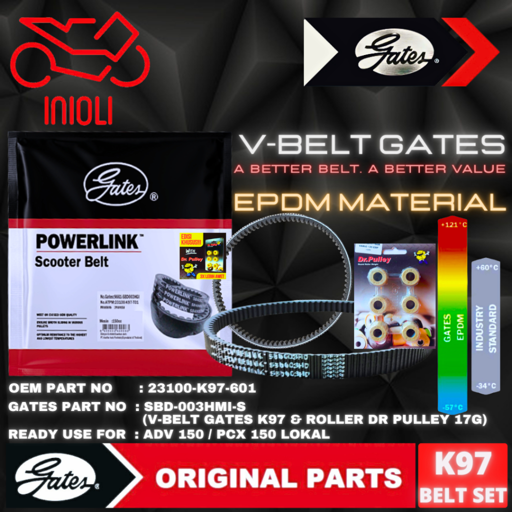 Jual VAN BELT SET GATES POWERLINK ADV 150 PCX 150 LOKAL K97 ROLLER DR ...