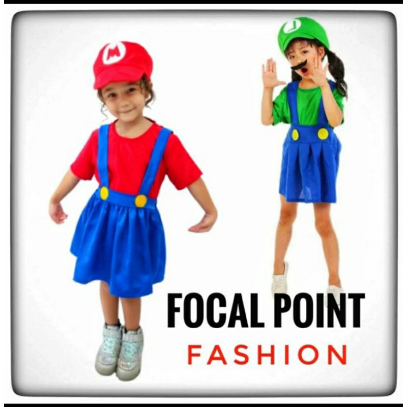 Jual kostum super Mario Bros anak game Luigi Halloween costume | Shopee ...