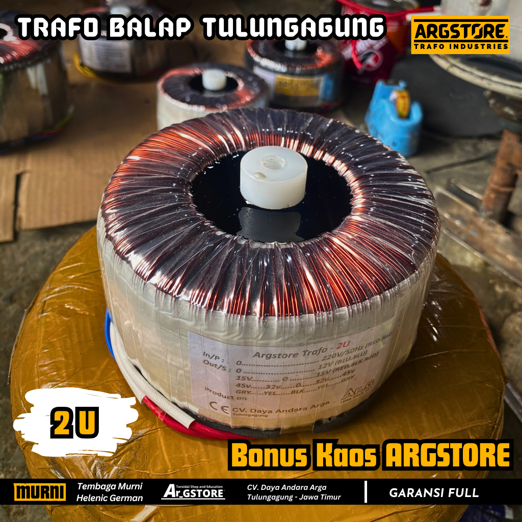 Jual Trafo toroid donat 5A 45V CT (murni) Spesifikasi Balap | Shopee Indonesia