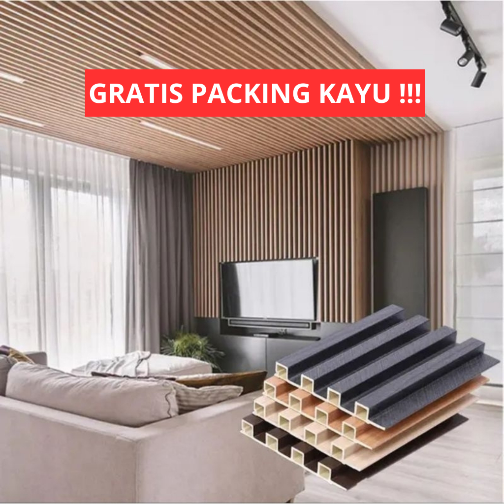 Jual WPC Wood Wall Panel PVC Dekorasi Dinding Wallpanel WoodPanel ...