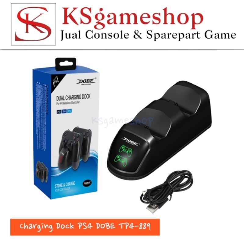 Jual Dual Charging Dock Stik PS4 DOBE / Stick PS4 With LED Indikator DOBE TP4-889 | Shopee Indonesia
