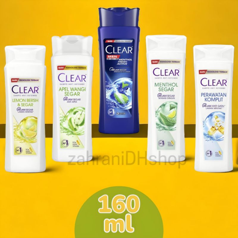 Jual CLEAR SHAMPOO 160ML (Kemasan baru) | Shopee Indonesia