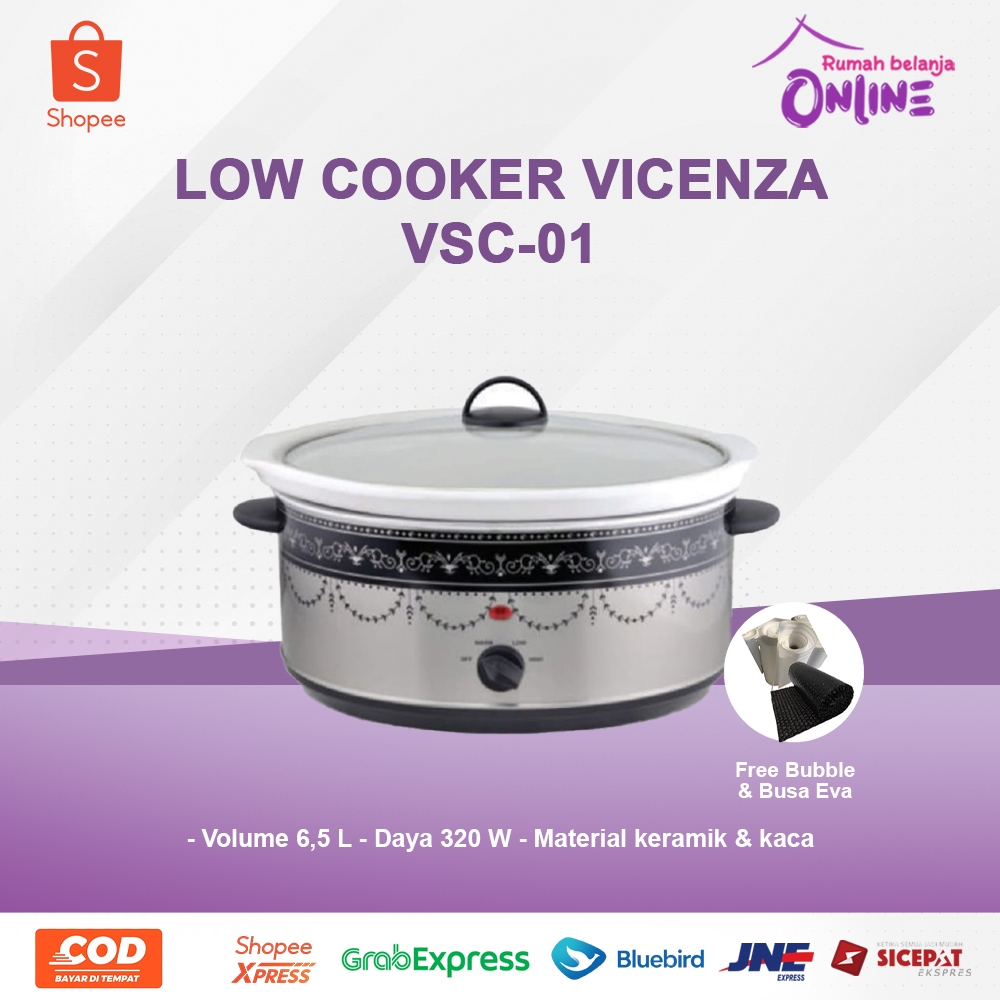 Jual SLOW COOKER VICENZA VSC-01 ALAT MASAK LISTRIK ALAT MASAK ...
