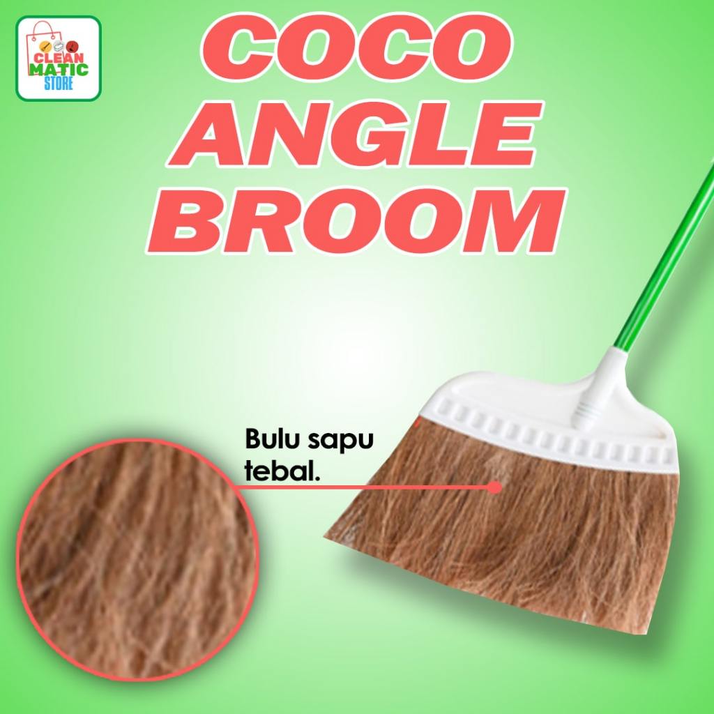 Jual Clean-Matic Coco Angle Broom / Sapu Lantai Dari Bahan Sabut Kelapa ...