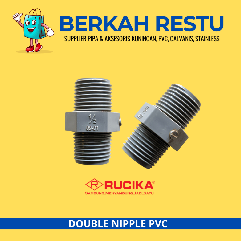 Jual DOUBLE NIPPLE/NIPEL AW RUCIKA 1/2" INCH | Shopee Indonesia