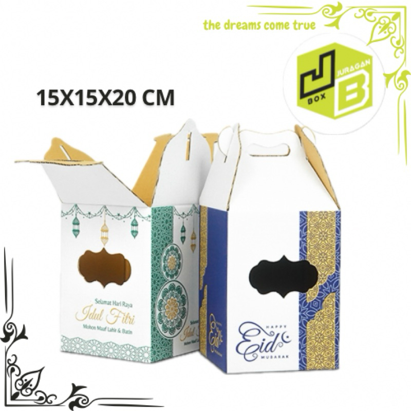Jual Box 15X15X20 cm jinjing (KUKER 500gr isi 3 Toples bulat) kardus ...