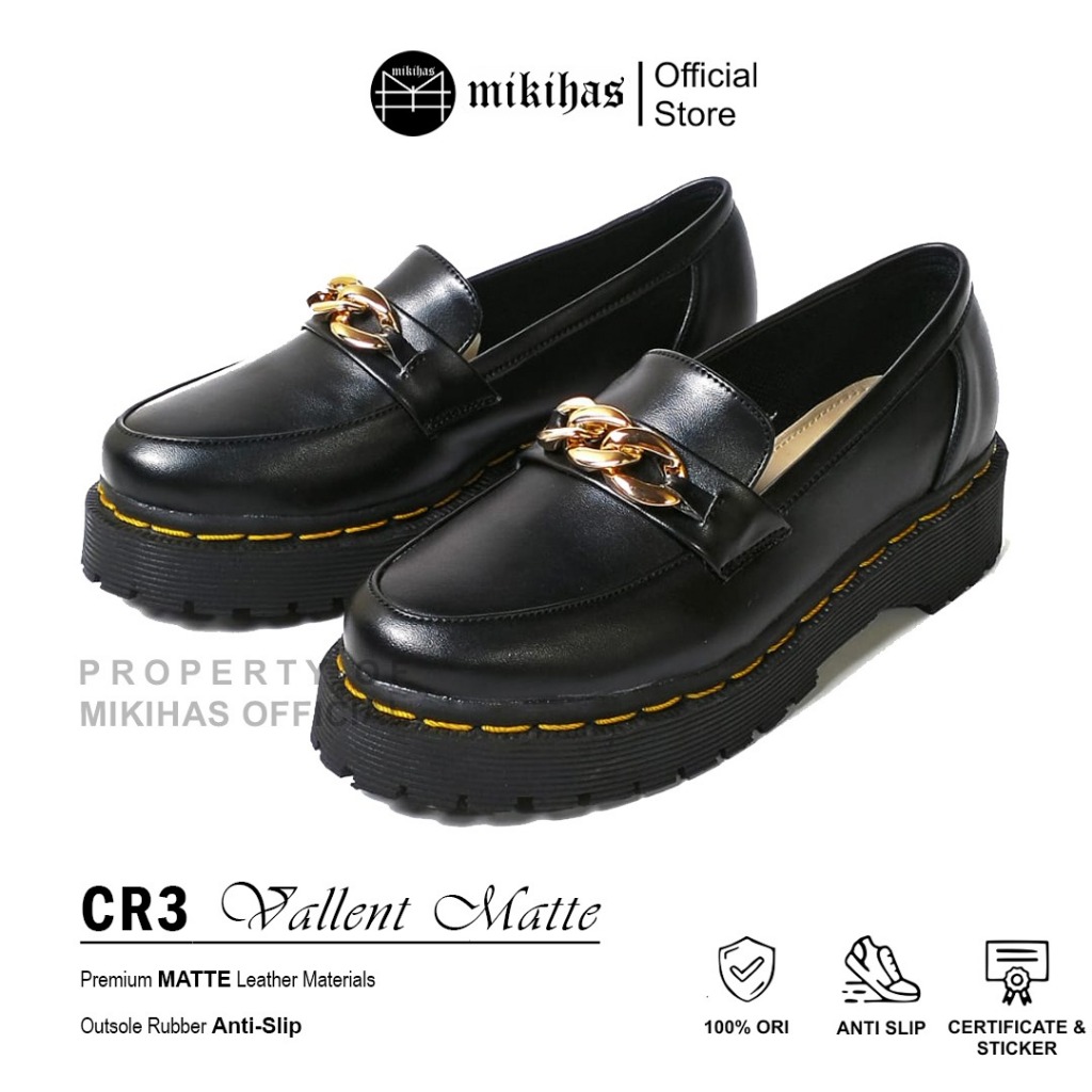 Jual Vallen Matte CR3 - Sepatu Docmart wanita/Loafers Wanita | Shopee ...