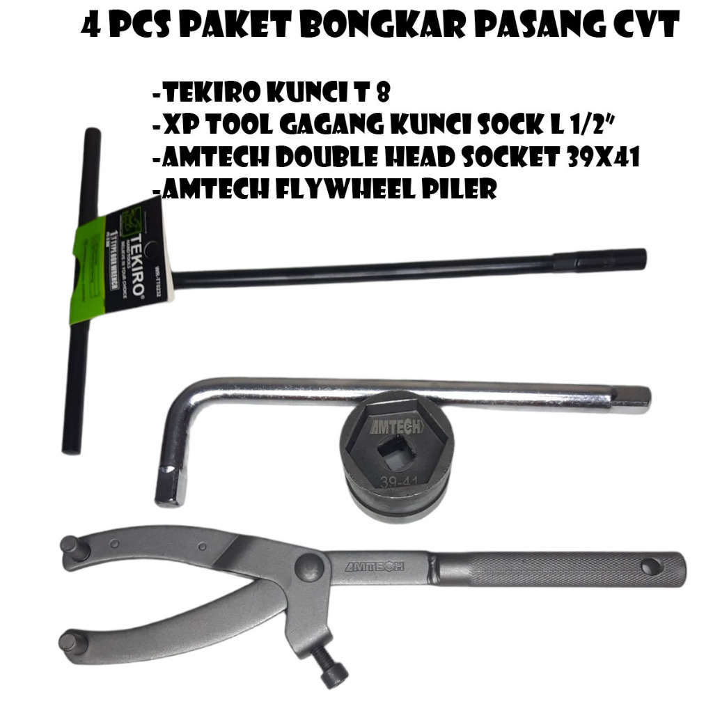 Jual PAKET KUNCI CVT HONDA DAN YAMAHA ALAT BONGKAR CVT KUNCI CVT GRIP ON TRAKER CVT GRIP ON ...