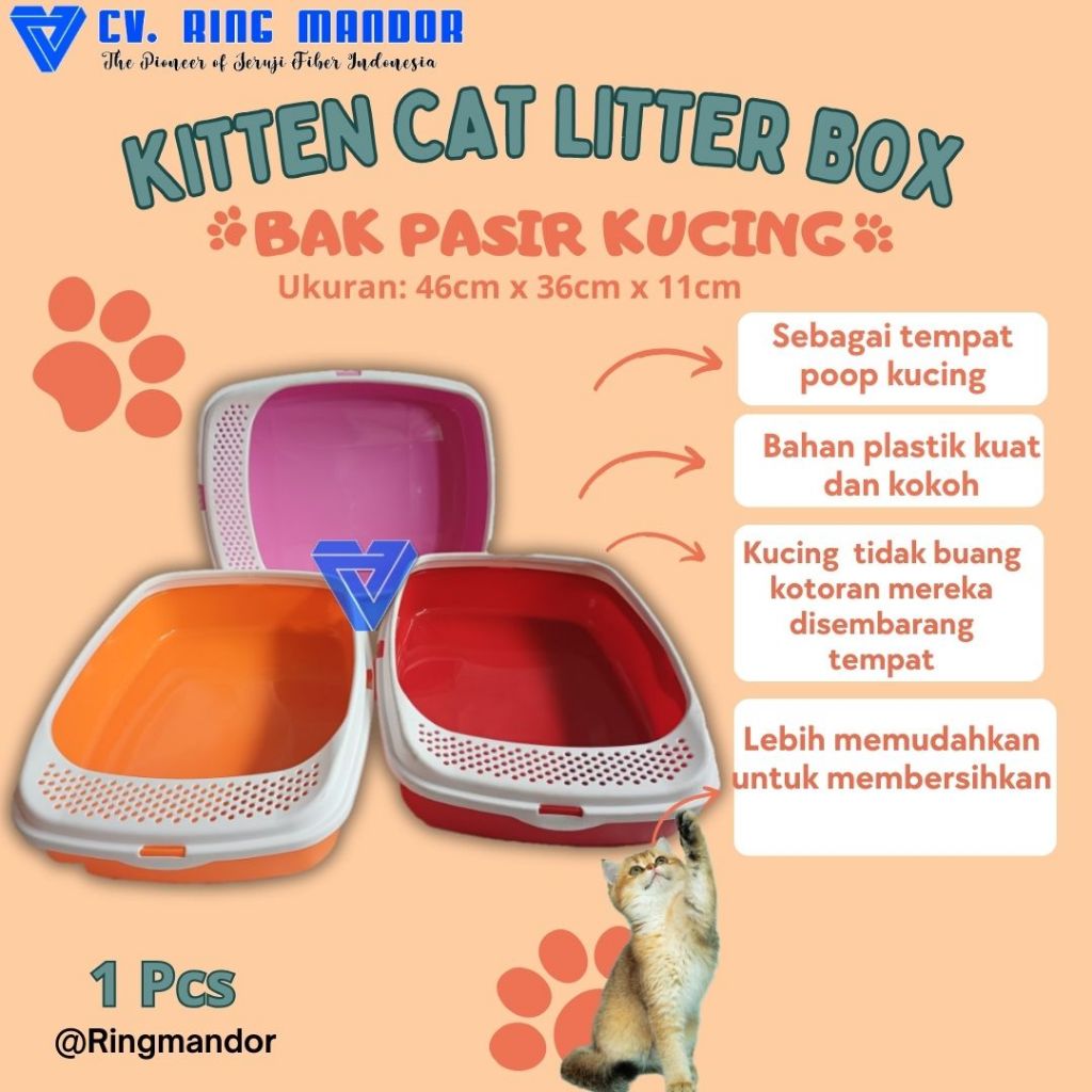 Jual Litter Box Kucing Litter Box Kucing Kotak tutup Kotoran Kucing Cat ...