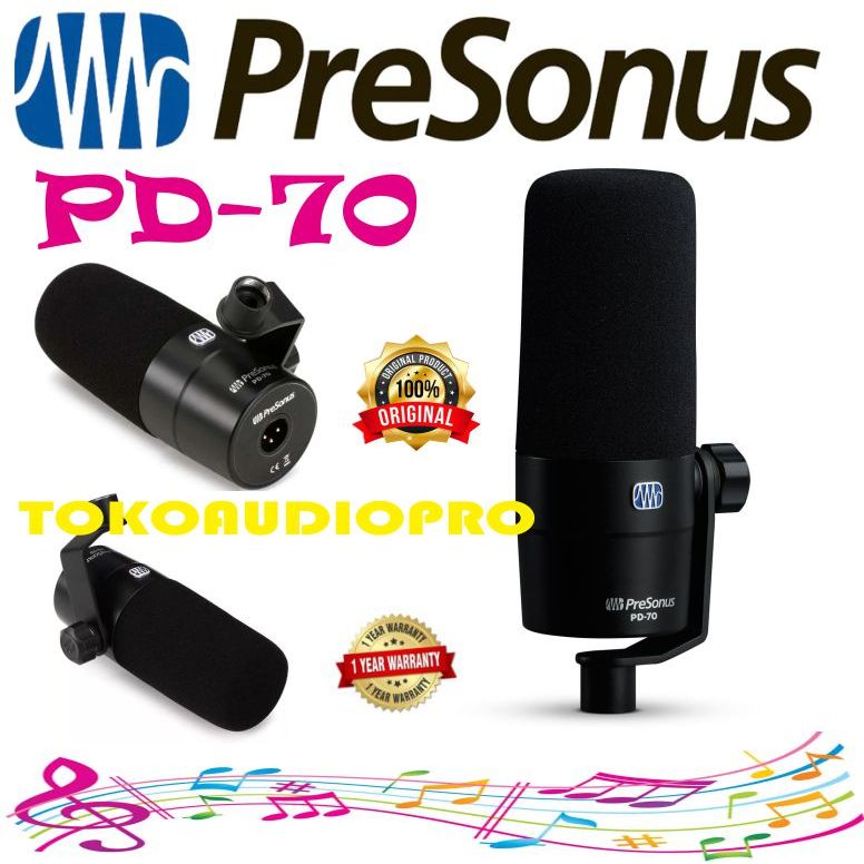 Jual Presonus PD70 Dynamic Broadcast Microphone pd-70 | Shopee Indonesia
