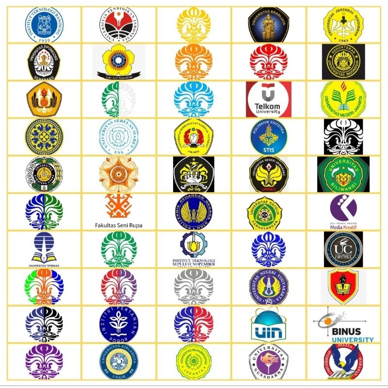 Jual (Support Pejuang Kampus)(BISA CUSTOM) Stiker Universitas Lengkap ...