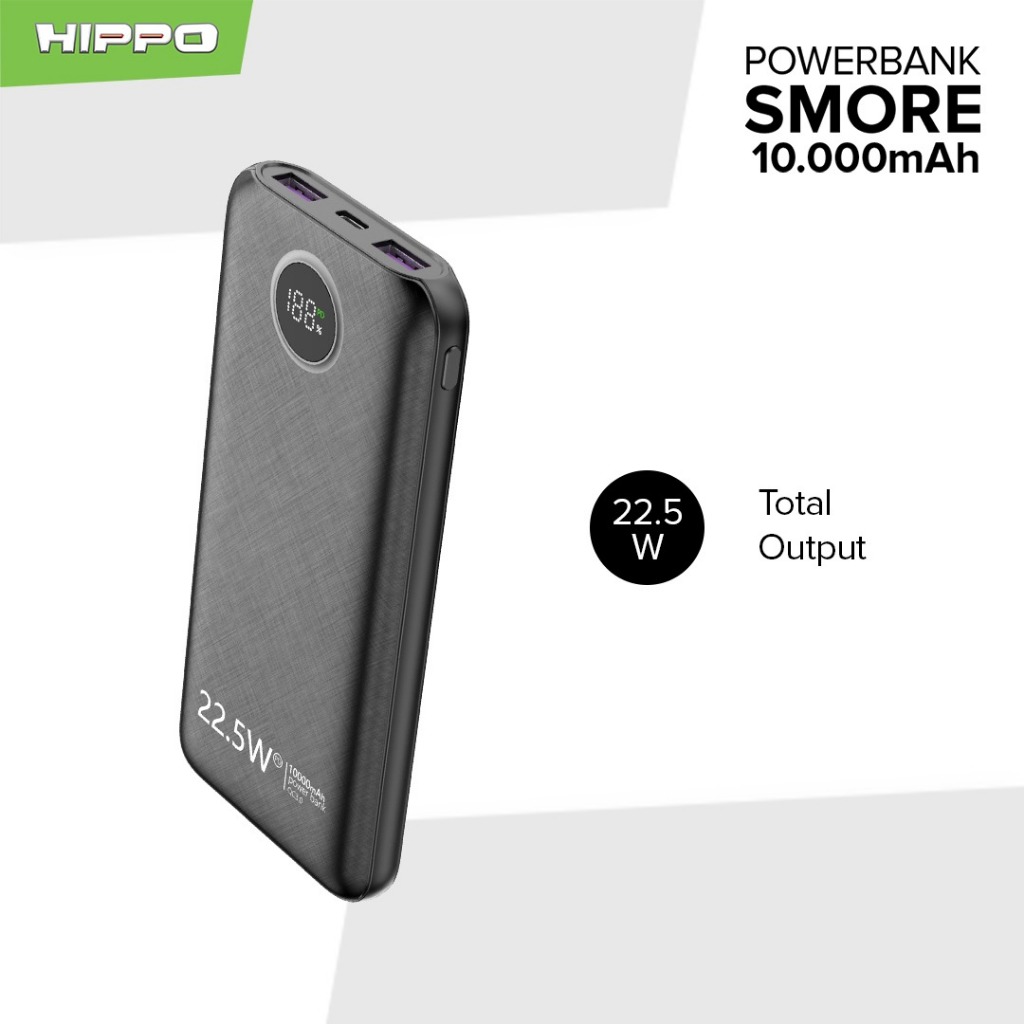 Jual Hippo PowerBank Smore PD 22,5W 10000mAh Quick Fast Charging Power ...
