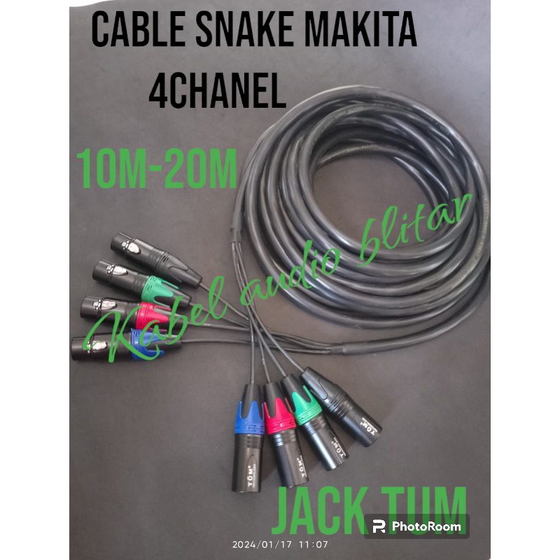 Jual kabel snake 4 Chanel berkualitas/kabel snake makita 4 Chanel ...