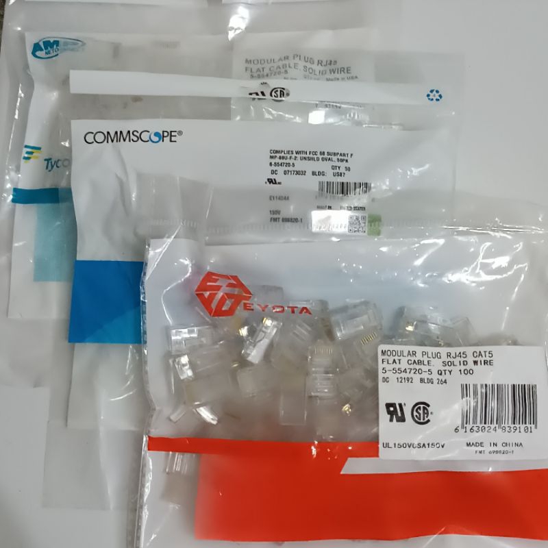 Jual CONNECTOR RJ45 COMMSCOPE AMP TYCO EYOTA/ KONEKTOR RJ45 | Shopee ...