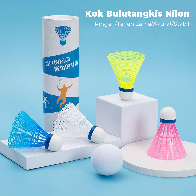 Jual Kok Badminton / Kok Bulutangkis / Shuttlecock Bahan Nylon | Shopee ...