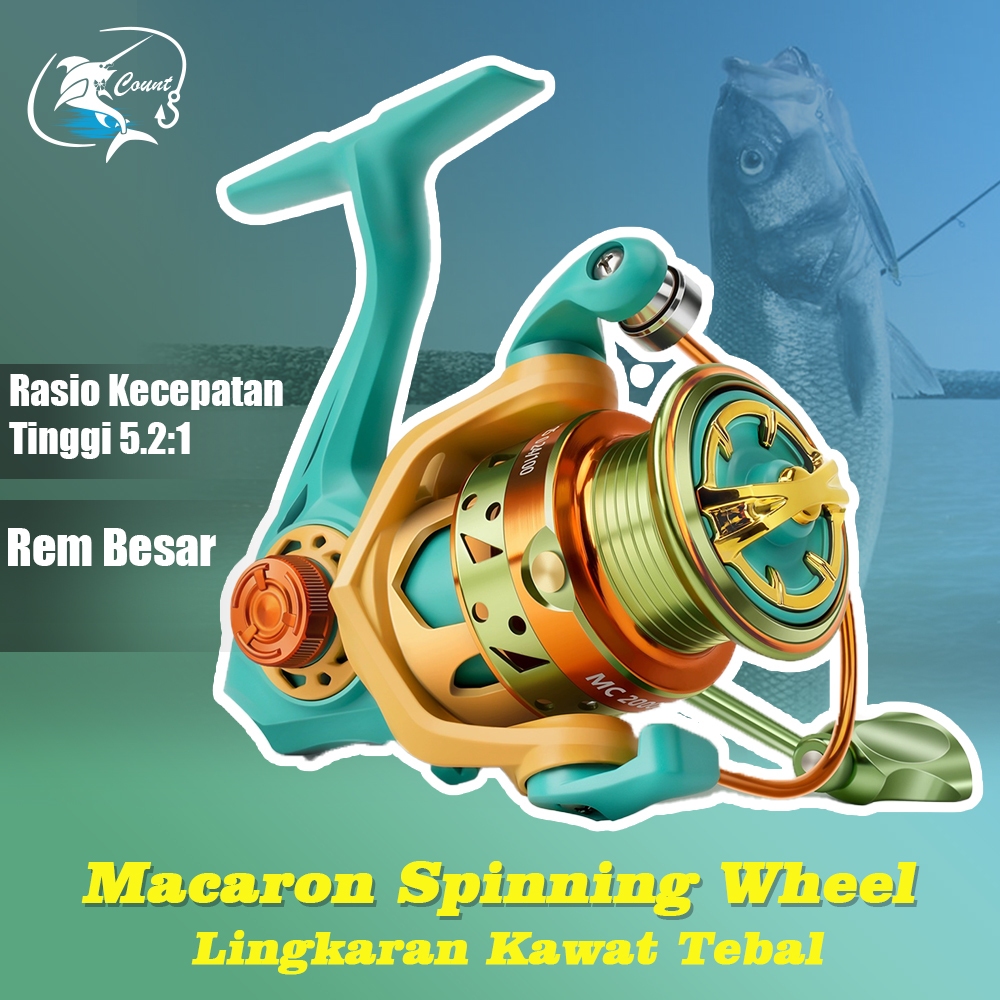 Jual MC Reel Pancing 1000 - 3000 / Tarikan Pancing Ikan Logam CNC / Ril ...