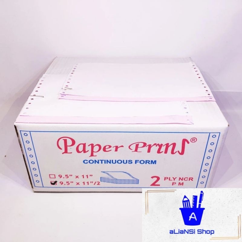 Jual Kertas Continuous Form 9,5" x 11"/2 (2 Ply) bagi 2 - PAPERPRYNS ...