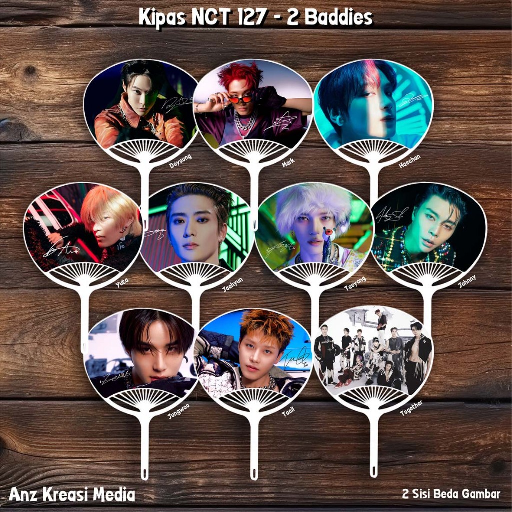 Jual (READY STOCK) KIPAS KERANG NCT 127 2 BADDIES - KIPAS UCHIWA NCT ...