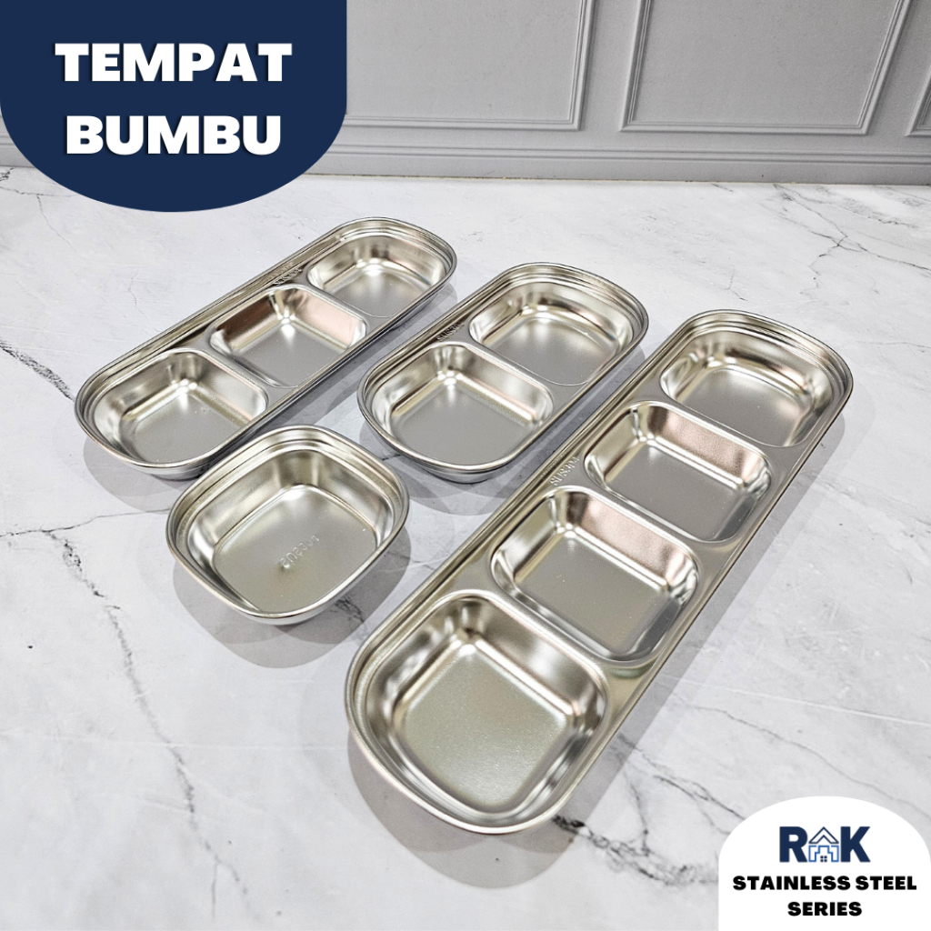 Jual RAK - Tempat Saus Stanless Sekat Saos Sambal Kecap Wadah Saus ...