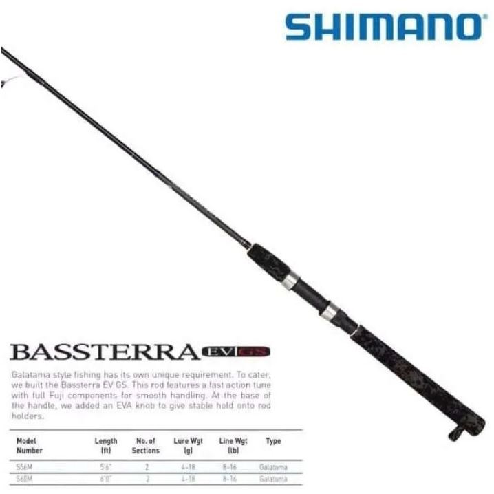 Jual Stick Joran Pancing Galatama SHIMANO BASSTERRA EV GS 21 S60M ...