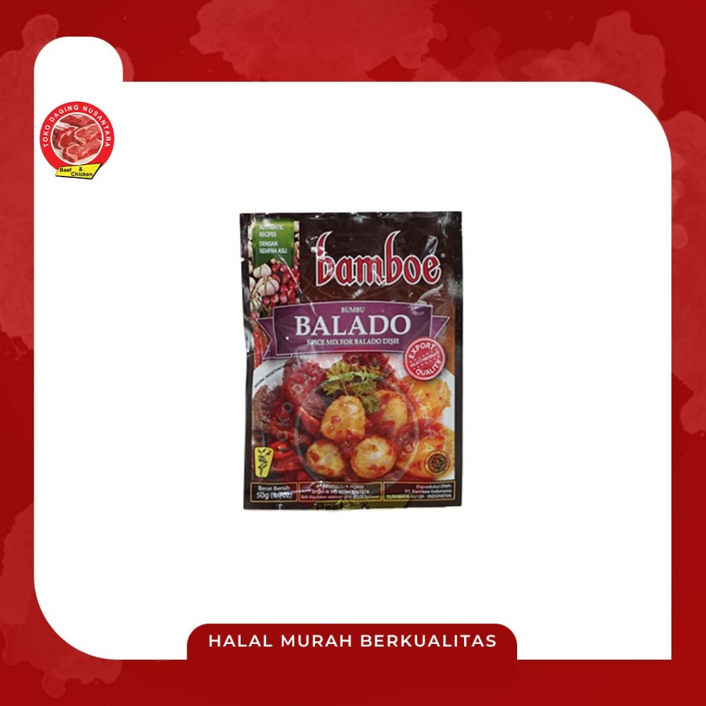 Jual BAMBOE BUMBU BALADO 50G | Shopee Indonesia