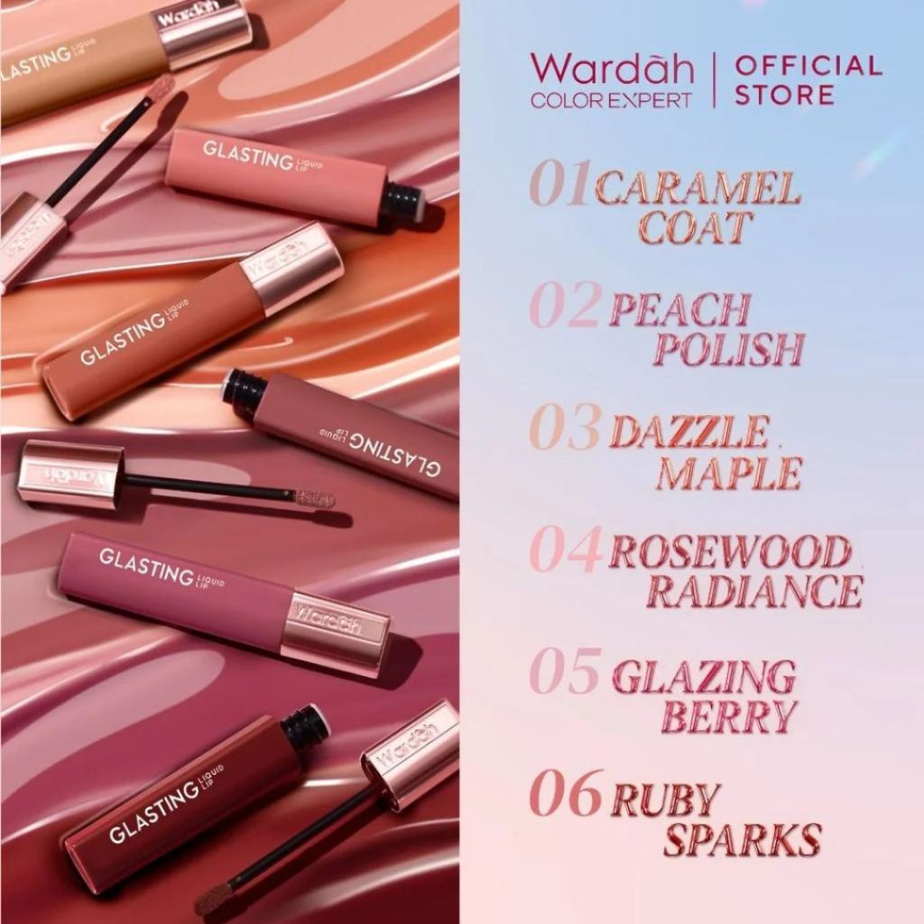 Jual WARDAH GLASTING LIQUID LIP - HI PIGMENTED GLASS COLOR | Shopee ...