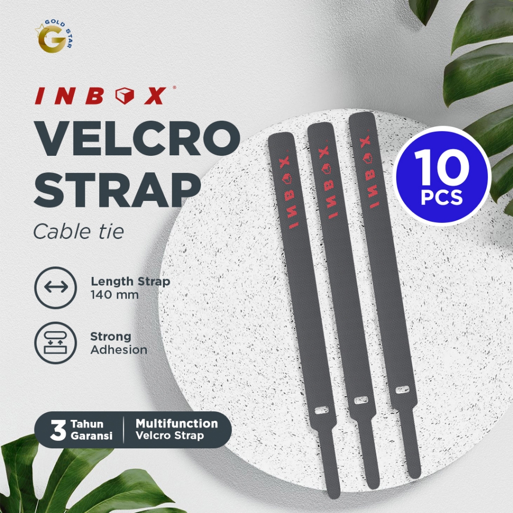 Jual ( ISI 10 ) Inbox Tali Pengikat Kabel Velcro Tape Nylon | Strap ...