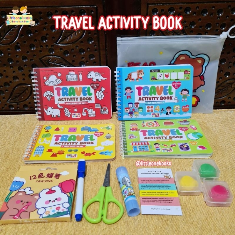 Jual TRAVEL ACTIVITY BOOK (isi 4 buku) / hello zebra buku aktivitas ...