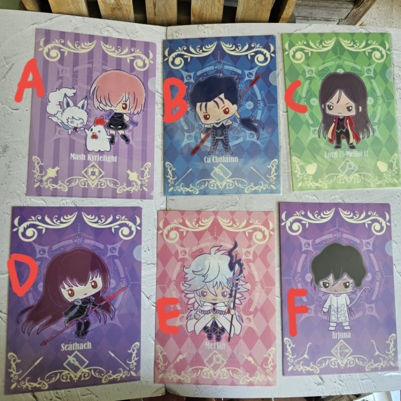 Jual official merch sanrio fate fgo a4 clearfile mash merlin scathach ...