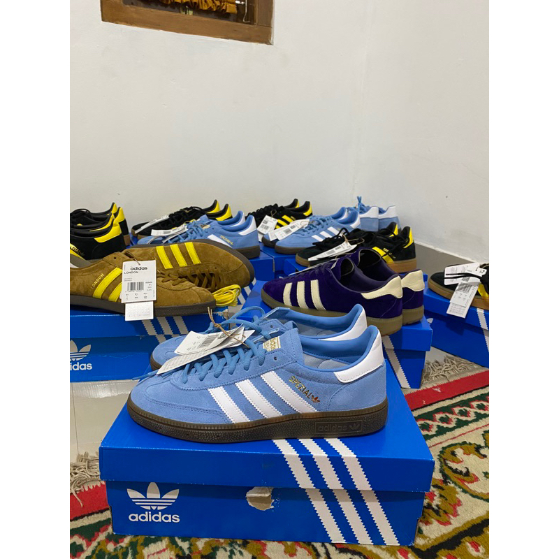 Jual ADIDAS HANDBALL SPEZIAL BLUE ICE | Shopee Indonesia