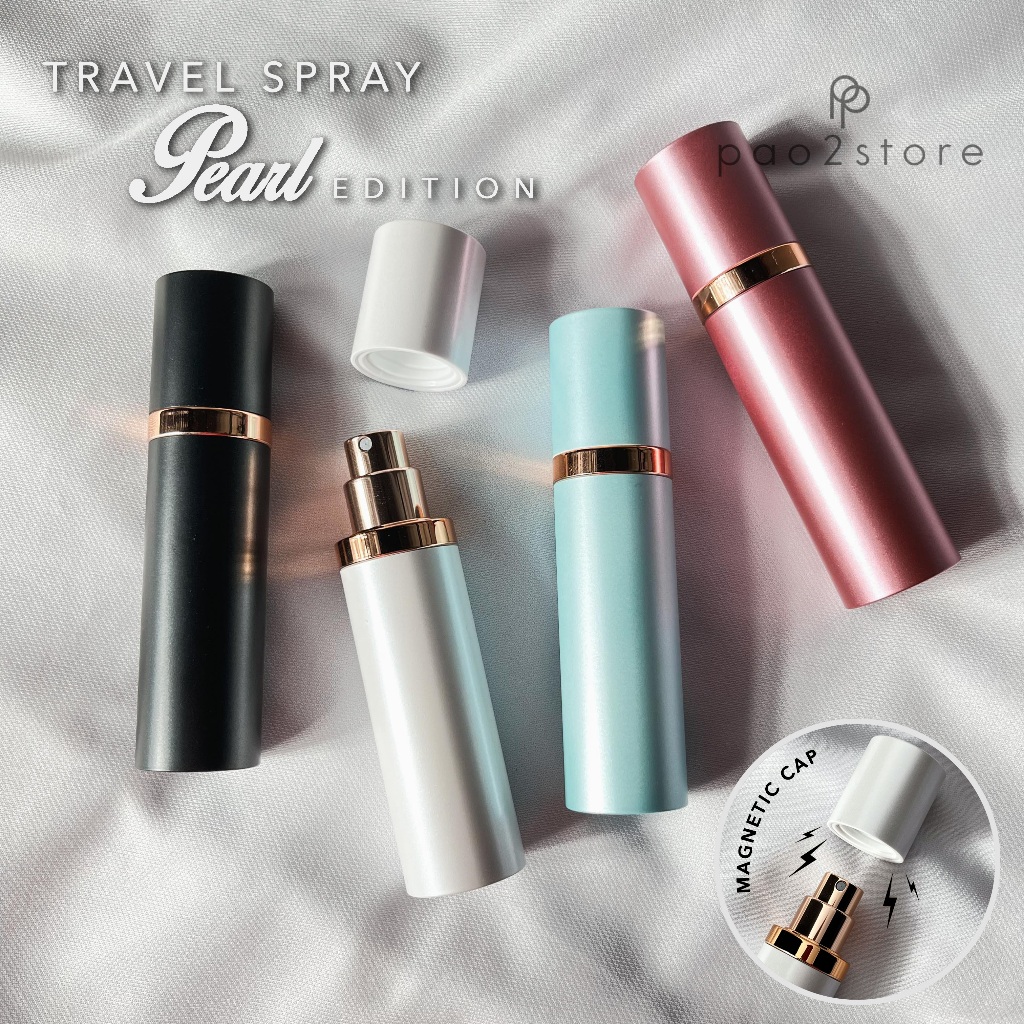 Jual Botol Travel Spray 10ml PEARL Edition - Magnetic Cap / Tutup ...