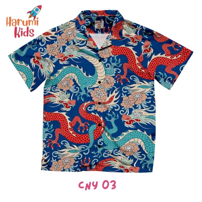 Jual Harumi kids - Kemeja Anak pattern - CNY 03 | Shopee Indonesia