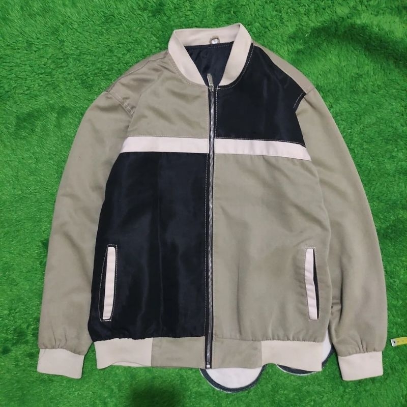 Jual BOMBER COLORBLOCK JACKET COD | Shopee Indonesia