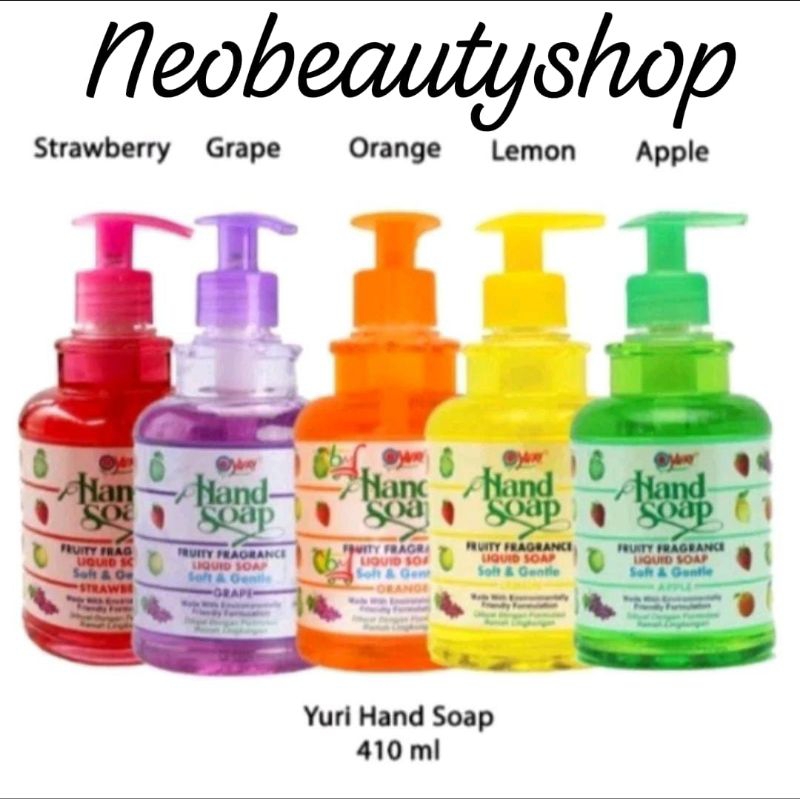 Jual Yuri Hand Soap Sabun Cuci Tangan 410ml (BOTOL POMPA) | Shopee ...