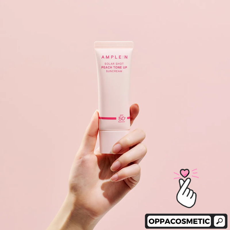 Jual AMPLE:N Solar Shot Peach Tone Up Suncream | Shopee Indonesia