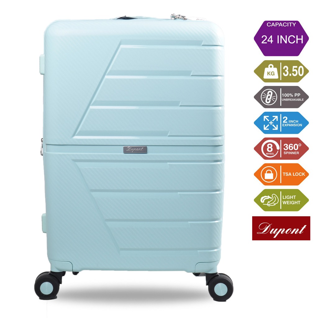 Jual Dupont Koper Hardcase PP Anti Theft Zipper dan Expander dan TSA ...