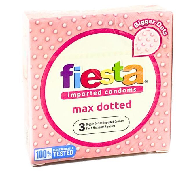 Jual FIESTA KONDOM MAX DOTTED BOX 3 PCS | Shopee Indonesia