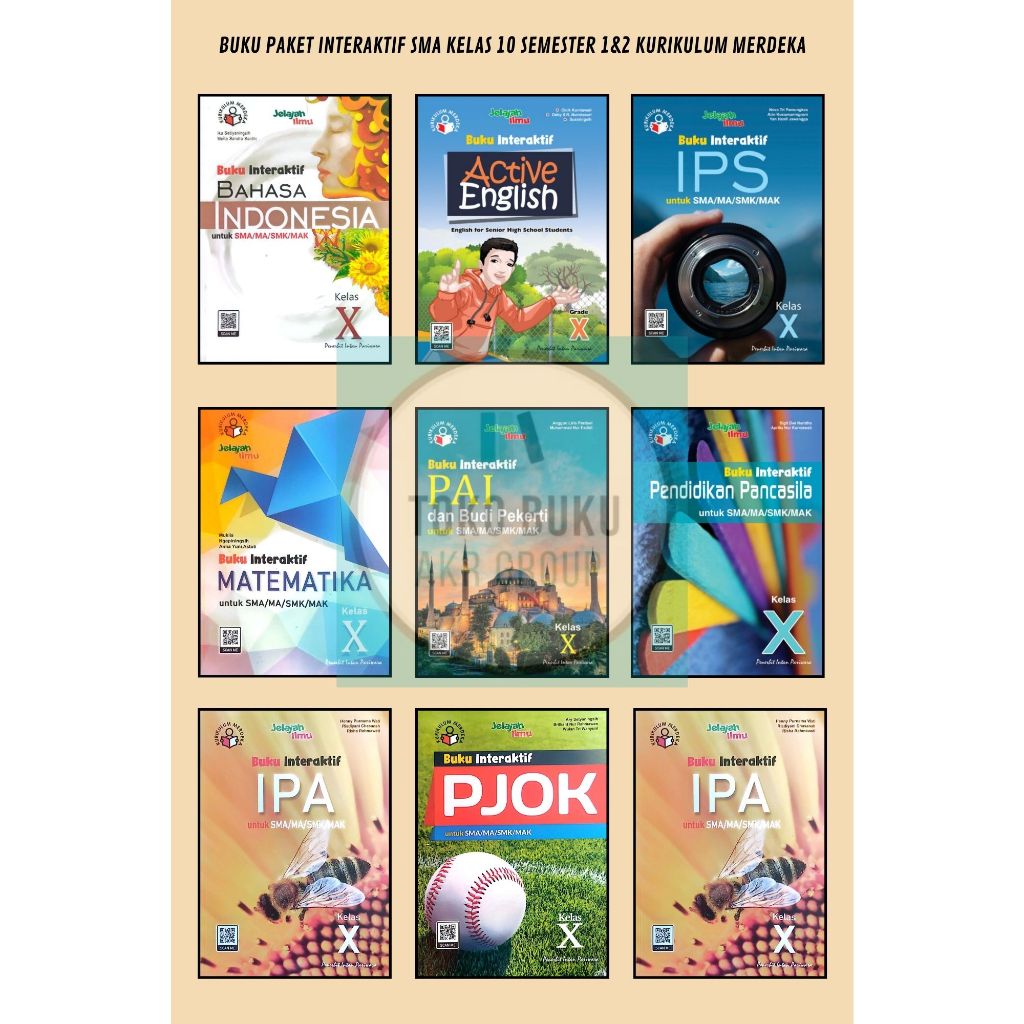 Jual Buku Paket Interaktif Kurmer SMA Kelas 10 Semester 1&2 Intan pariwara Tahun 2024 | Shopee ...