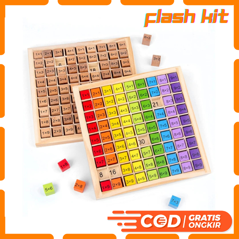 Jual MAINAN MONTESSORI TOYS EDUKASI ANAK 1 2 3 TAHUN PERKALIAN ...