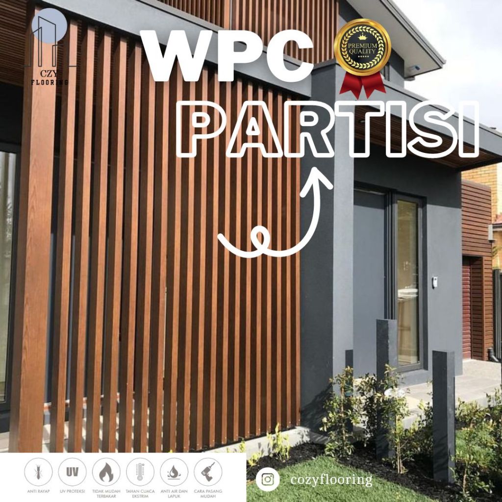 Jual PARTISI / KISI-KISI WPC Kayu Asri - Panjang 2,9m I WPC Premium ...