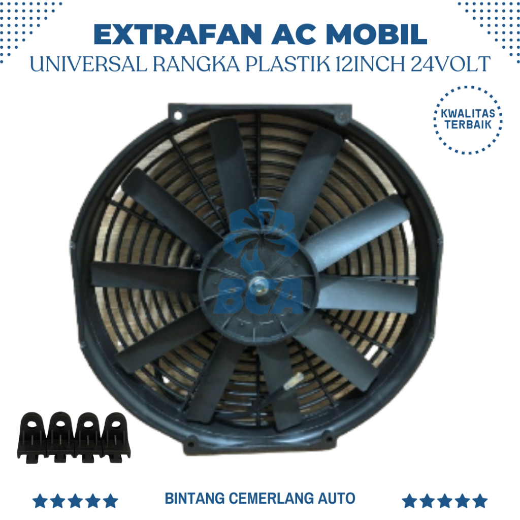 Jual EXTRAFAN EXTRA FAN AC Mobil Universal Rangka Plastik 12Inch 24Volt ...